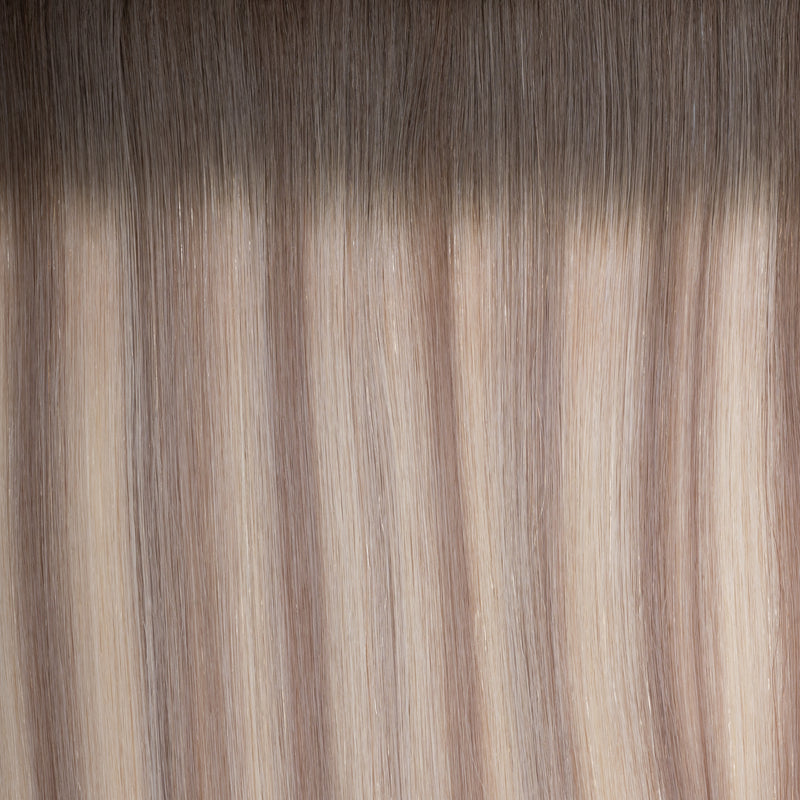 Arctic Rooted Ultra Narrow Clip In Hair Extensions | AquaLyna | AquaLyna