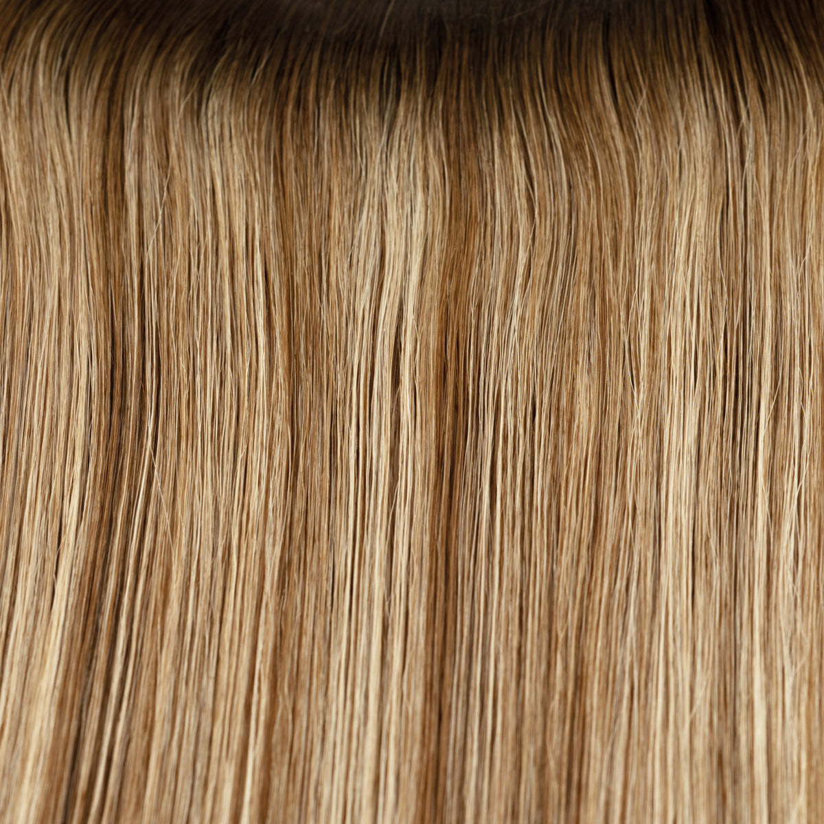 Dark Brown Beige Blonde 'Como' Root Tap Blend Sample Clip In Hair Exte ...