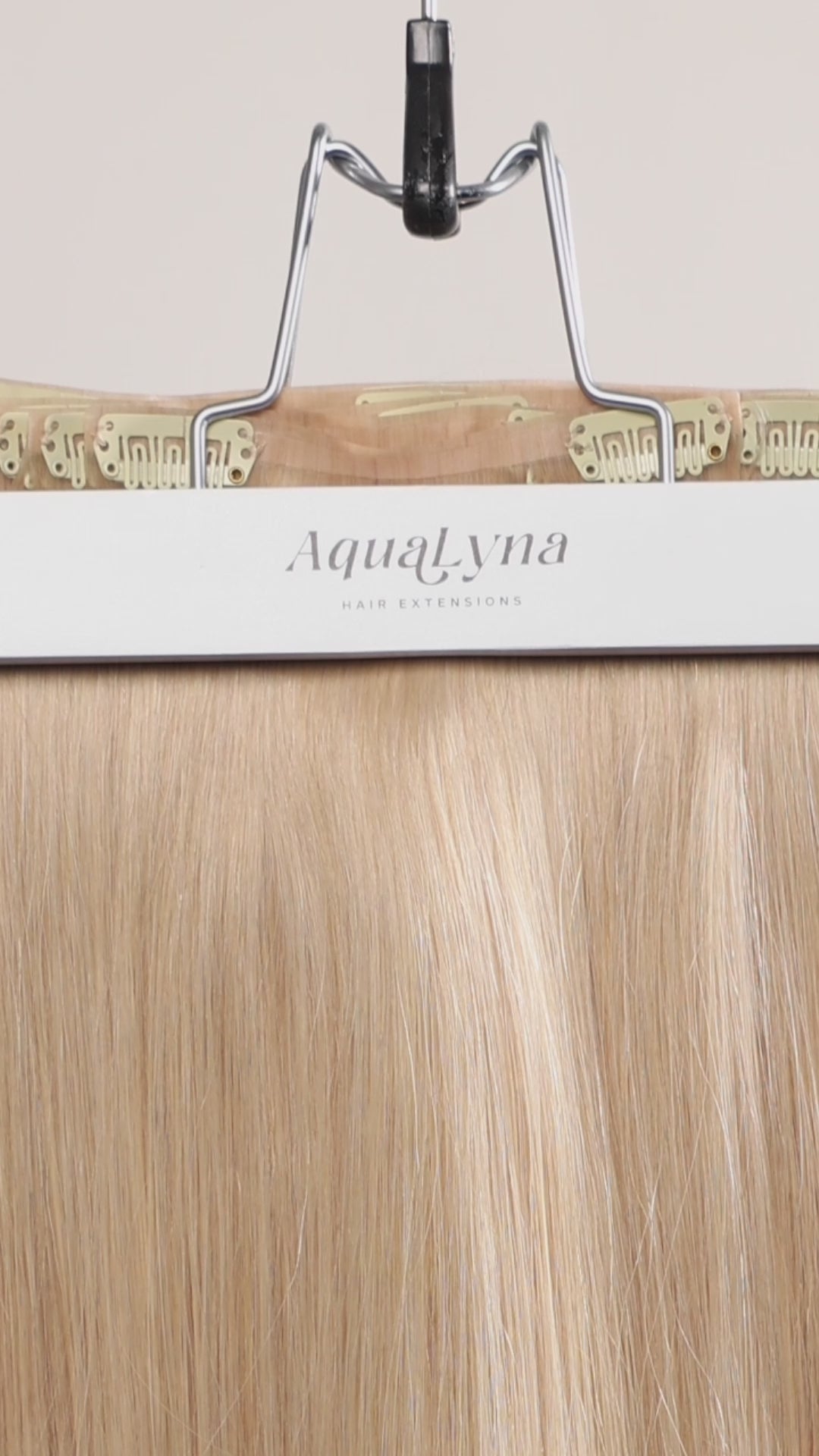 #24 Black Ultra Narrow Clip In Hair Extensions | AquaLyna | AquaLyna