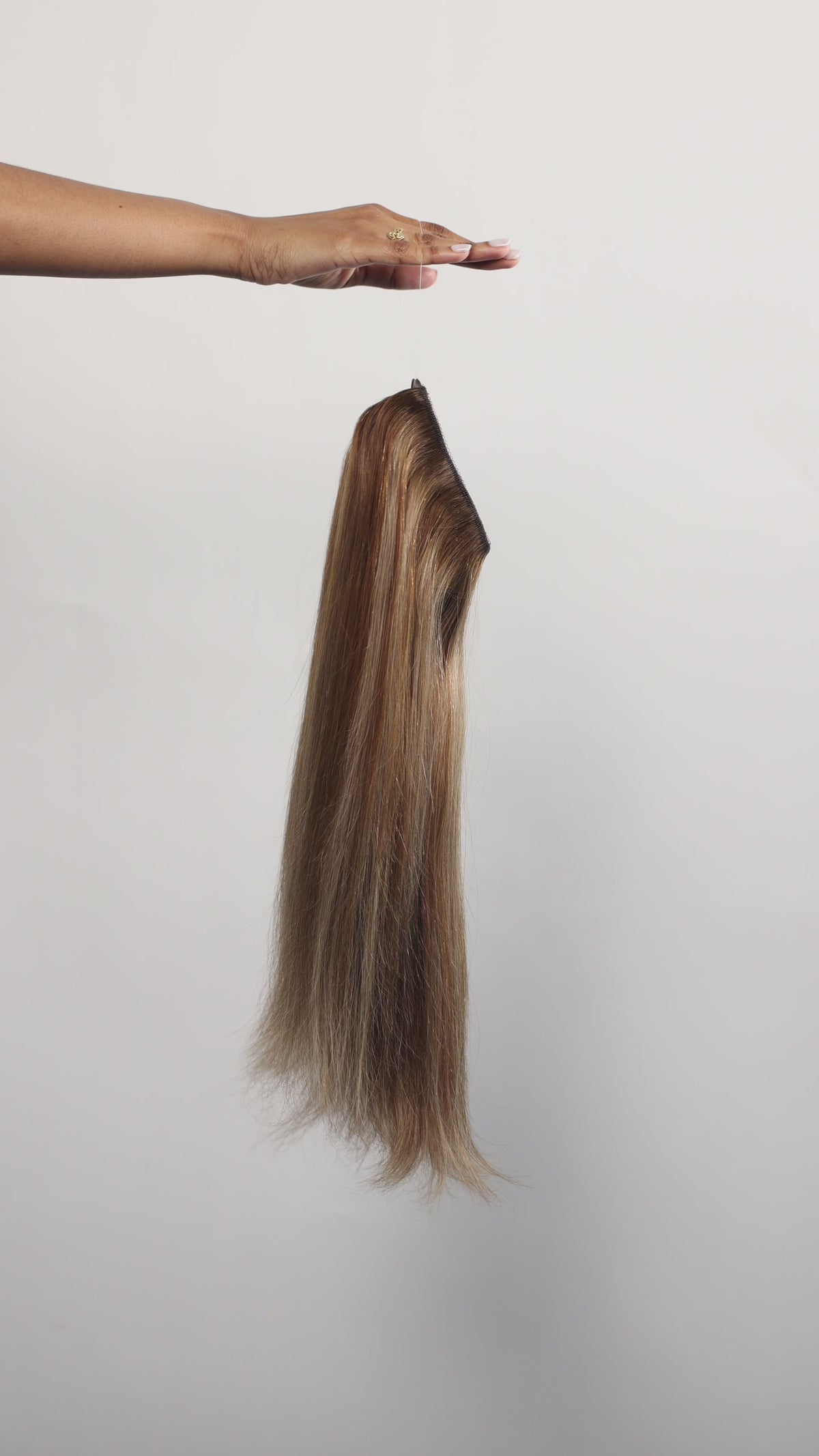 Como Root Tap Aura Hair Extension - Dark Brown Beige Blonde | AquaLyna