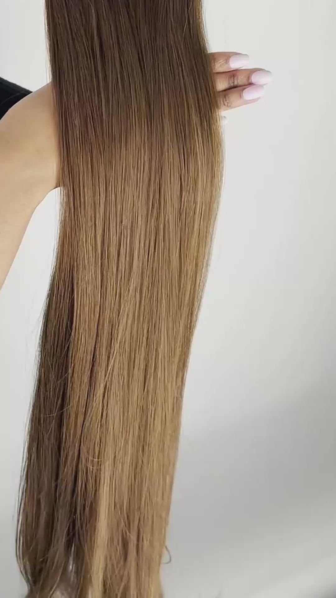 #4 Medium Brown Ultra Narrow Clip In Hair Extensions | AquaLyna | AquaLyna