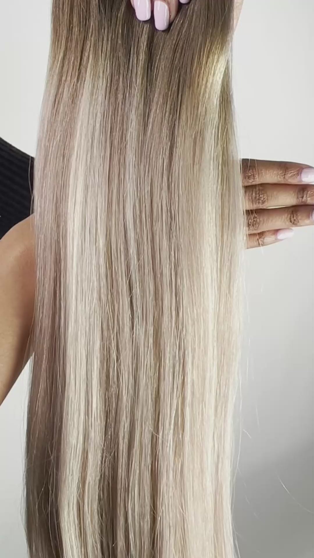 Arctic Rooted Ultra Narrow Clip In Hair Extensions | AquaLyna | AquaLyna